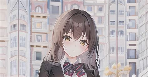 Aiイラスト スカートをたくし上げるブレザー制服女子 ゲエリラのイラスト Pixiv
