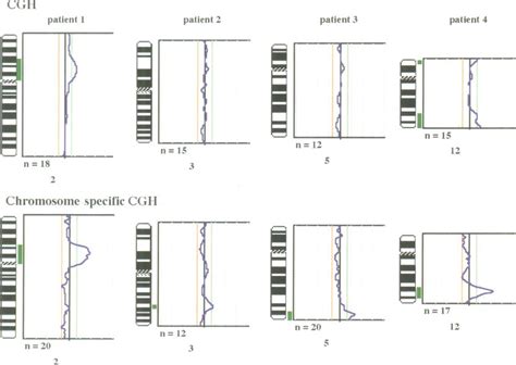 Ratio Profiles Of All Patients Comparing Cgh With Chromosome Specific