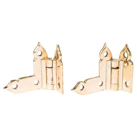 A Pair Of Late 19th Century Brass Hinges In The Gothic Style For Sale At 1stdibs