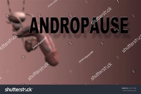 Writing Words Andropause On Gradient Background Stock Illustration