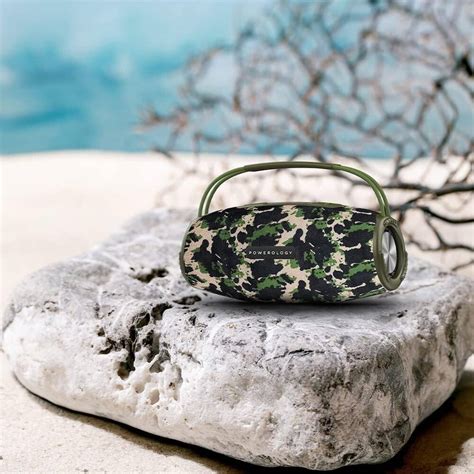 Powerology Phantom Bluetooth Wireless Speaker Waterproof Ipx5 Built In