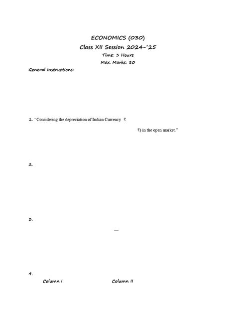 Economics Xii Hy Sample Paper 2024 Pdf
