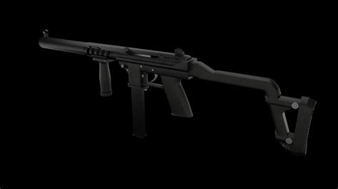 Tec 9 Modified 3d Model Cgtrader