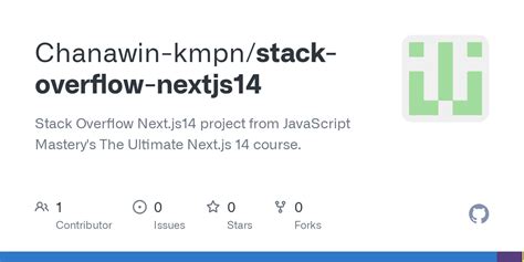 GitHub Chanawin Kmpn Stack Overflow Nextjs14 Stack Overflow Next