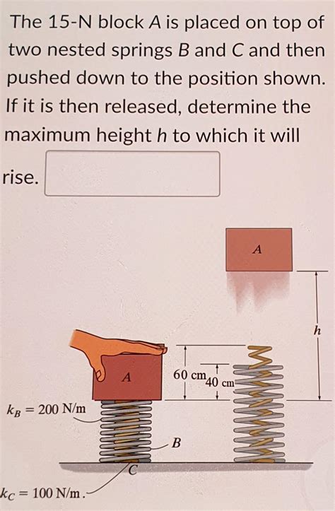 solved the 15 n block a is placed on top of two nested