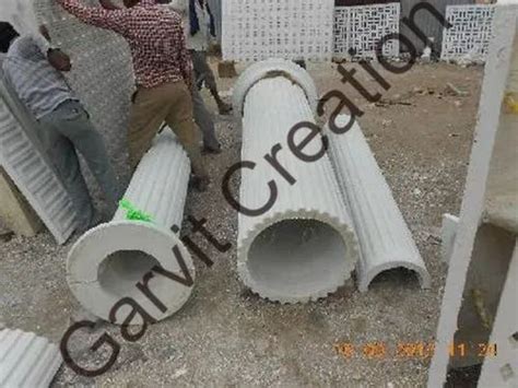 White And Golden Round Grc Columns At Rs 300square Feet In Gurgaon
