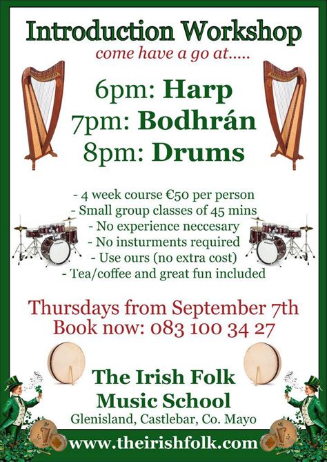 Workshop Intro Course Poster A4 September 2023 Opt Visit North Mayo