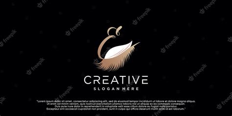 Design De Logotipo De Beleza Com Conceito De Letra Simples Vetor