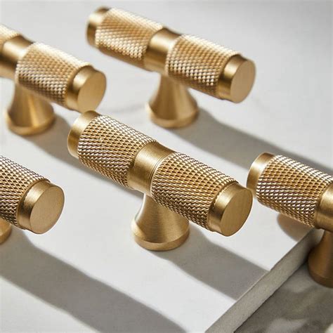 2020 Solid Brass Kitchen Cabinet Knobs And Handles Copper Gold Drawer Dresser Pulls Cupboard