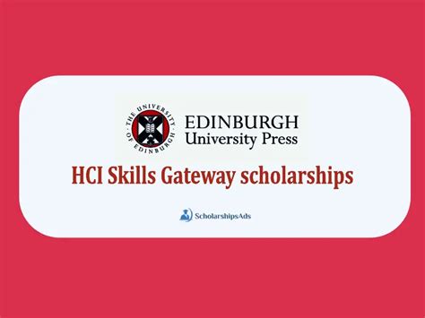 Hci Skills Gateway Scholarships At University Of Edinburgh