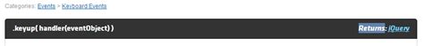 Javascript Is It Possible To Get A Return Type From A Keyup Function