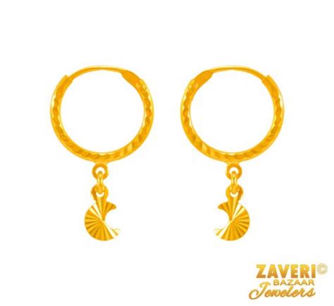 22 Kt Gold Hoop Earrings Ajer65808 22 Kt Gold Hoop Earrings Are