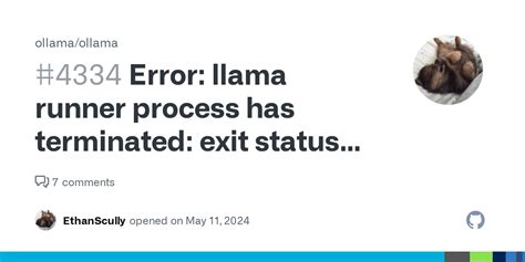 Error Llama Runner Process Has Terminated Exit Status 0xc0000005