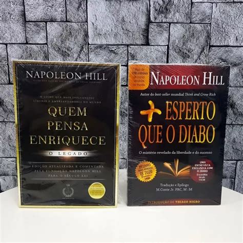 Kit Livros Mais Esperto Que O Diabo Quem Pensa Enriquece MercadoLivre