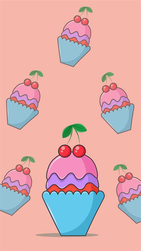 Download Cherry Ice Cream Beautiful Wallpaper Dessert Royalty Free