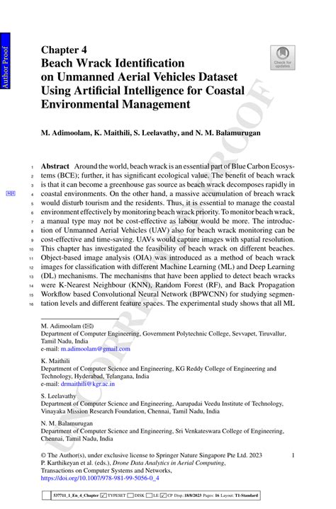 Pdf Beach Wrack Identification On Unmanned Aerial Vehicles Dataset