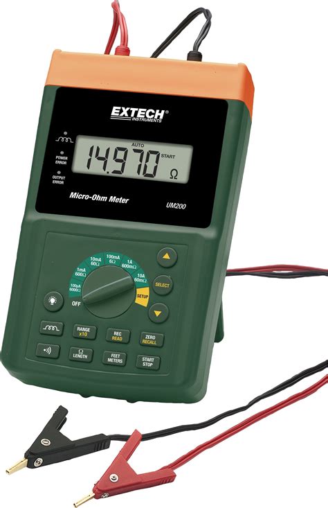 Extech Um200 High Resolution Micro Ohm Meter Calright Instruments