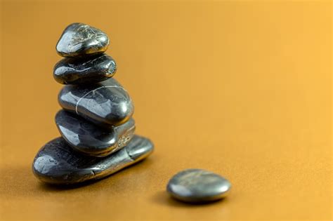 Premium Photo Black Basalt Stones For Massage