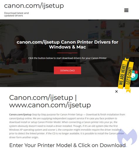 Canon Printer Owners Be Careful Of Bogus Driver Download Sites
