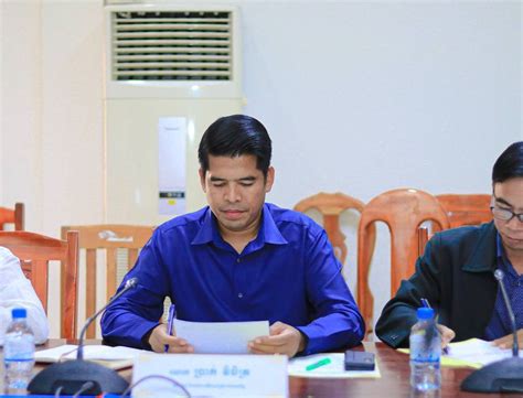 លោក ឈឹម ចិន អភិបាលរងក្រុងខេមរភូមិន្ទ បានអញ្ជើញចូលរួម ក្នុងកិច្ចប្រជុំពិភាក្សា