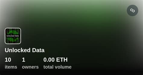 Unlocked Data Collection Opensea