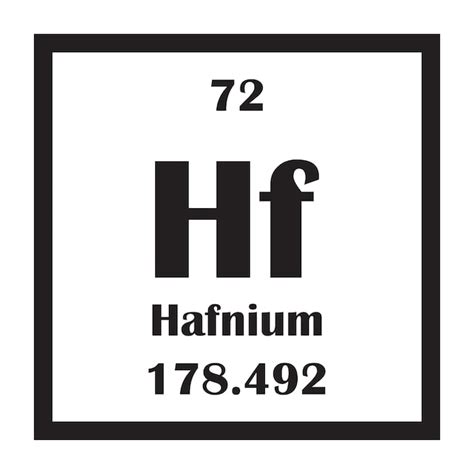 Premium Vector Hafnium Chemical Element Icon