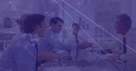 Animation Of Connected Dots Graph And S Stock Video Pond
