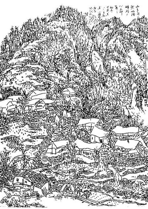 山水寫生畫稿欣賞 每日頭條