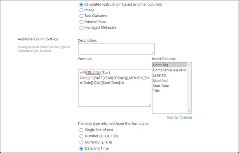 List Get Month And Day From One Column And Update Another Column With