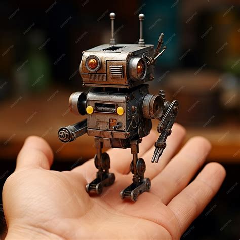 Miniature Transformer Robot Premium Ai Generated Image