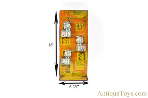 Codeg Productions Tin Lithographed “merry Builders Automatic Sand Toy” Sold