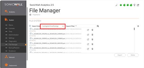 How To Check And Export Raw Syslog Files On On Prem Analytics