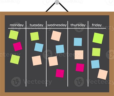 Scrum Task Board Full Of Tasks On Sticky Note Cards 35860826 PNG