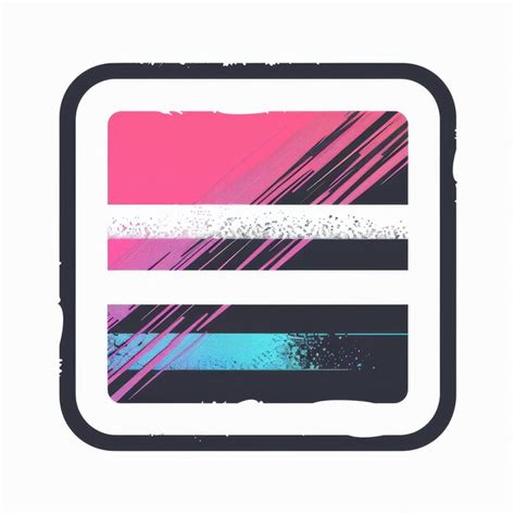 Frame With Square Glitches Pixel Distortion Modern Premium Ai