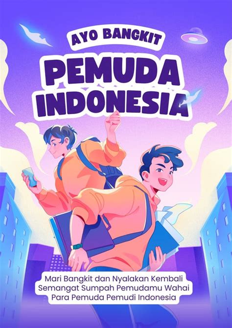 Gratis Desain Contoh Sumpah Pemuda Canva