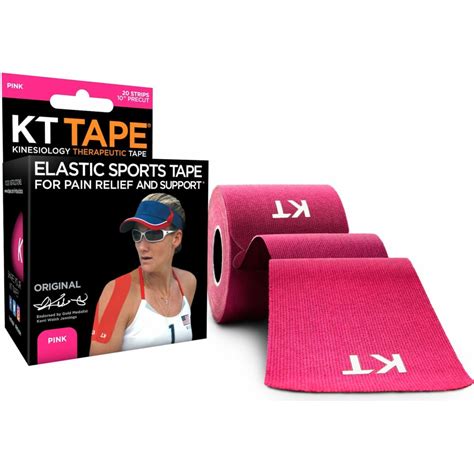 Спортивный тейп KT TAPE Cotton 20 полосок 25,4 × 5 см | Pink (розовый ...