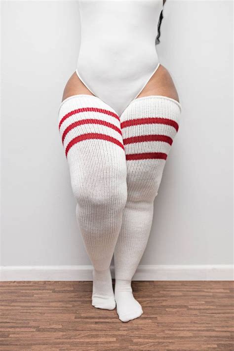 Real Plus Size Thigh Highs Thunda Thighs Long Knee Socks Etsy Plus