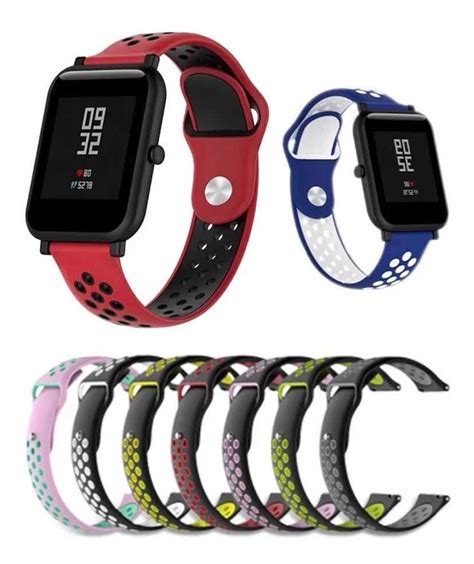 Pulseira Silicone Amazfit Bip Lite P70 P80 20mm Varias Cores