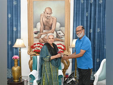 Rajinikanth Pays Visit To Up Governor Anandiben Patel Ahead Of Jailer