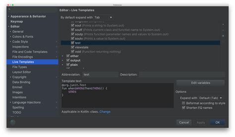 Defining A Live Template For Unit Tests Craigrussell
