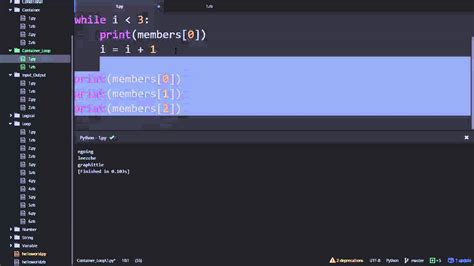 Python And Ruby 컨테이너와 반복문 1 While을 이용 Youtube
