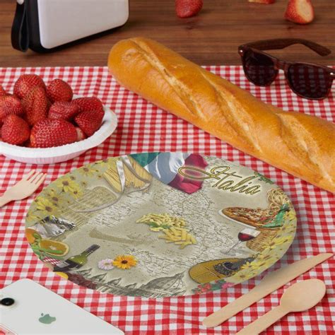 Italy Paper Plate Zazzle Paper Plates Plates Italy