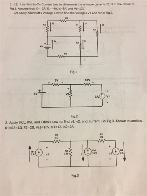 Solved 1 1 Use Kirchhoffs Current Law To Determine The Chegg