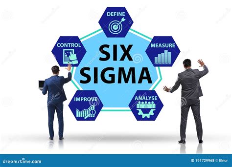 Concept Of Lean Management With Six Sigma Stock Illustration Illustration Of Dfss Management