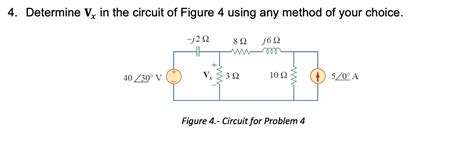 Solved Determine Vx In The Circuit Of Figure Using Any Chegg