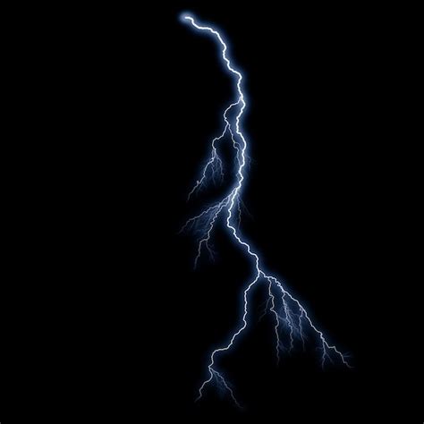 Premium Photo Isolated Realistic Electrical Lightning Strike Visual