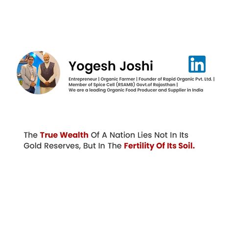 Yogesh Joshi Posted On Linkedin
