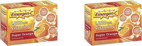 Alacer Emergen C Super Orange Corp 30 Count Pack Of 2