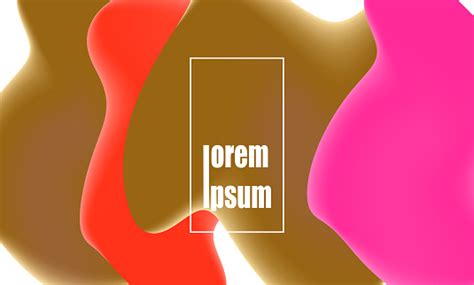 유체 모양 구성과 유행 액체 모양 기하학적 그라데이션 벡터와 화려한 배경 0명에 대한 스톡 벡터 아트 및 기타 이미지 0명