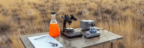 Field Research Equipment Scientific Analysis Outdoor Lab Nature Setting